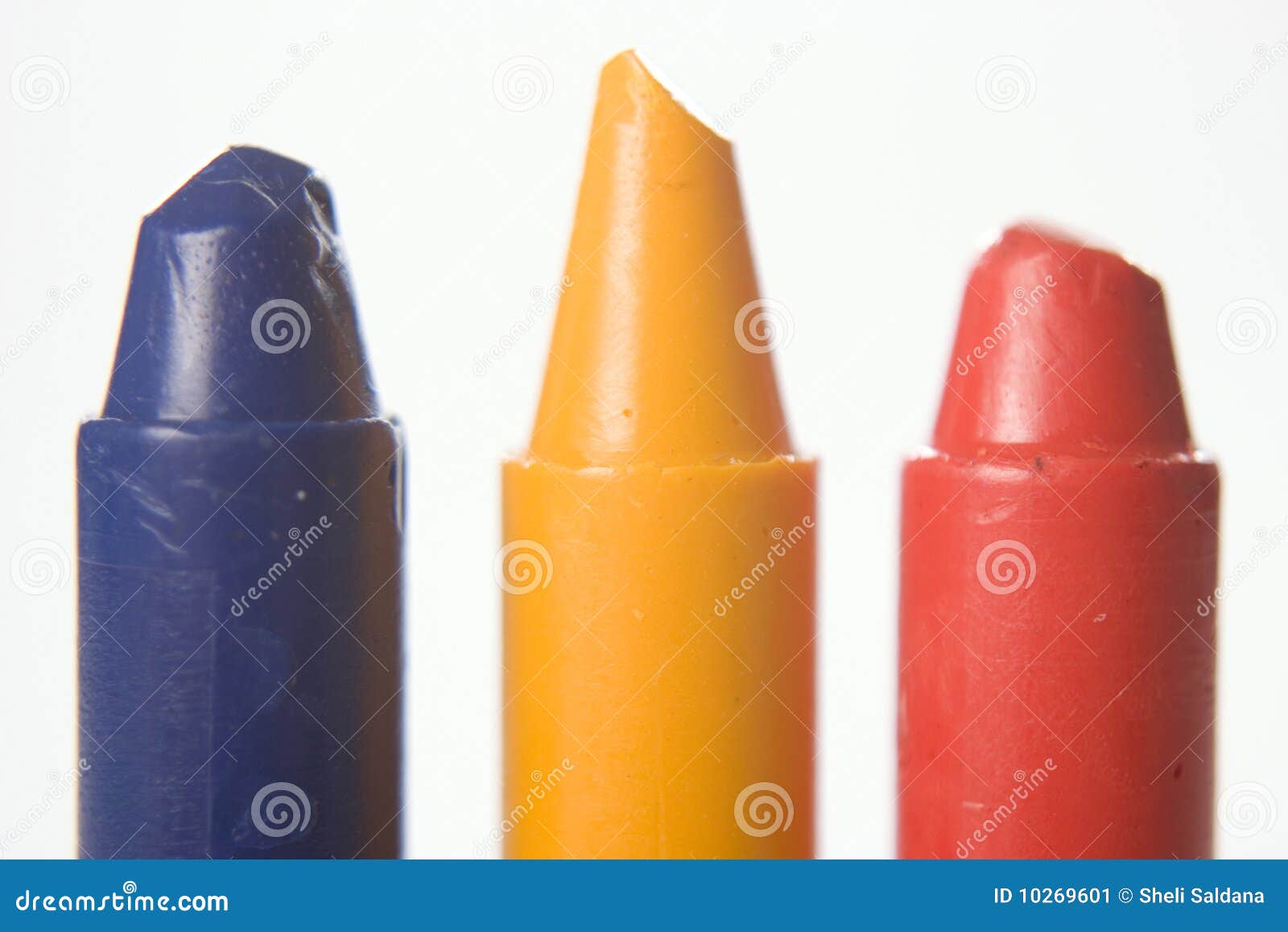 Blue Yellow Red Crayon stock image. Image of yellow, artist - 10269601