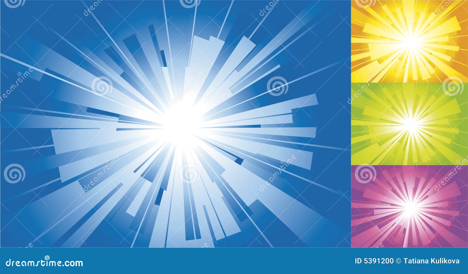 Blue, Yellow, Sun Background. Stock Vector - Illustration of generated ...