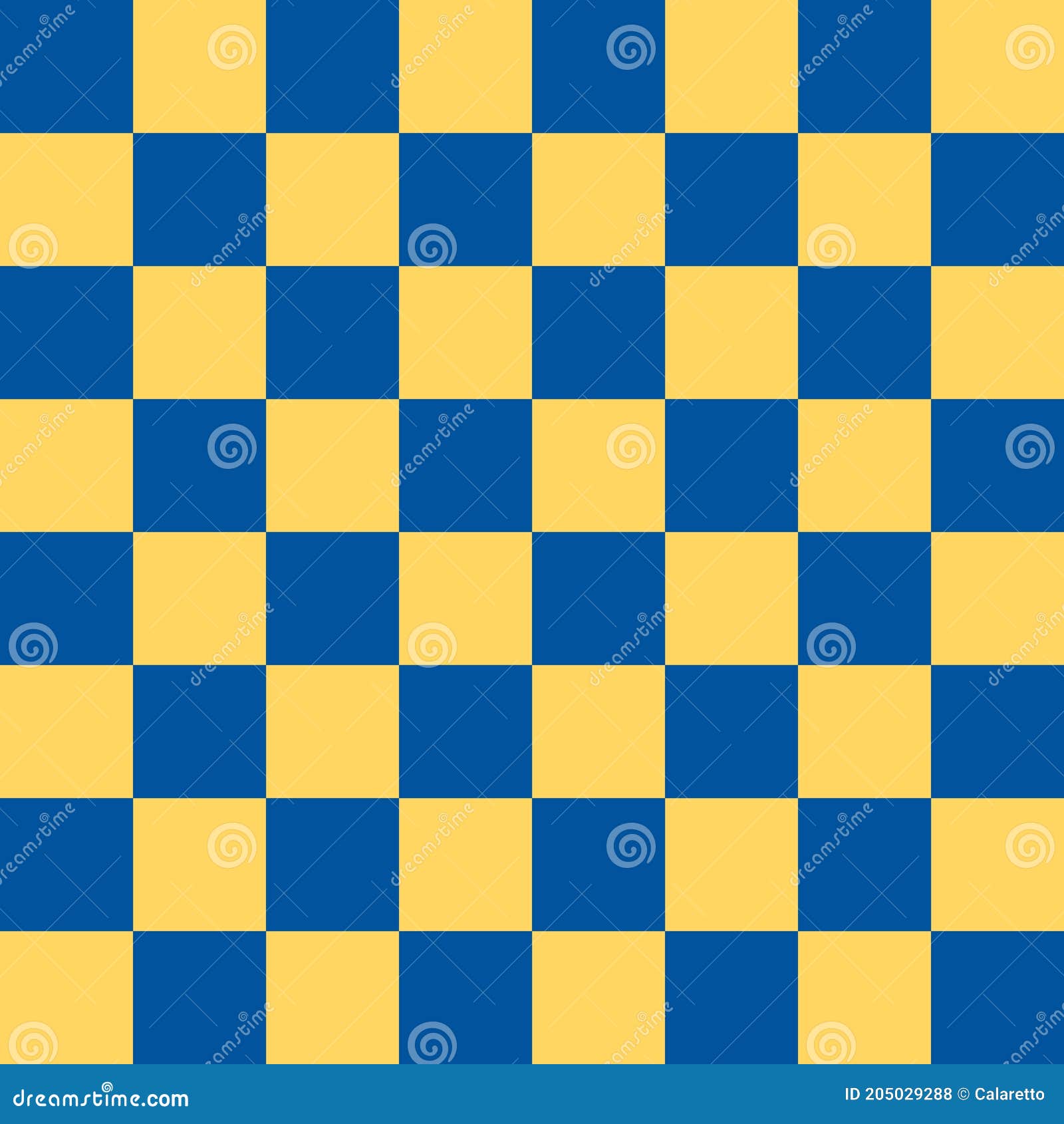 Blue and Yellow Square Tiles Checkered Seamless Pattern Stock Vector ...