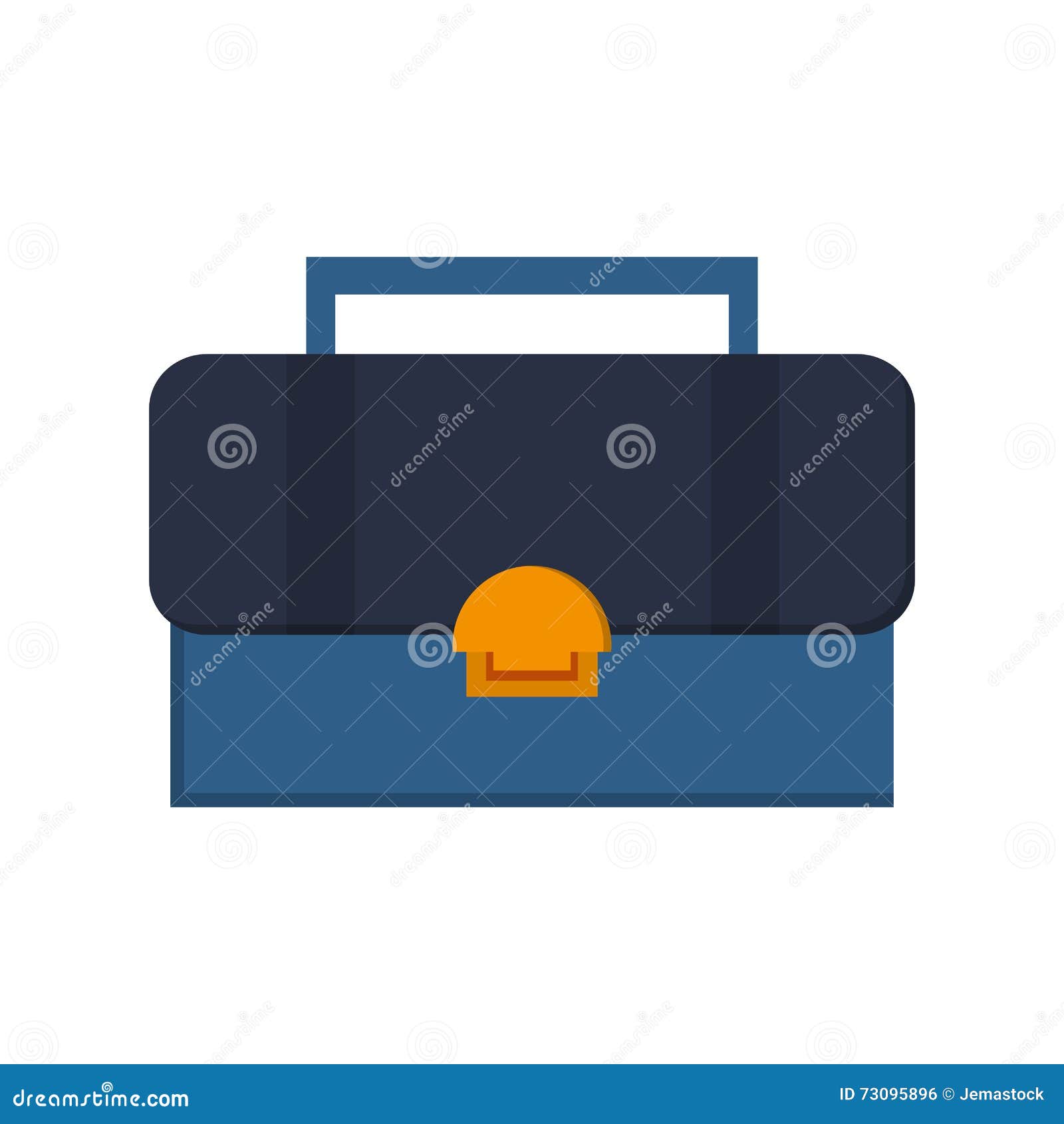 Blue and Yellow Toolbox , Vector Illustration Over White Background ...