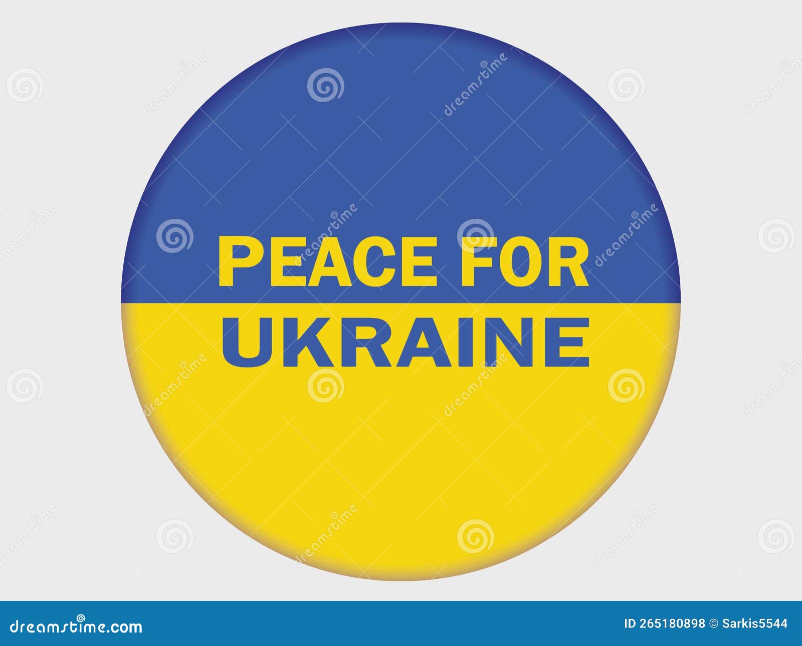 Blue and Yellow Ukrainian Flag with Peace Background Stock Vector ...