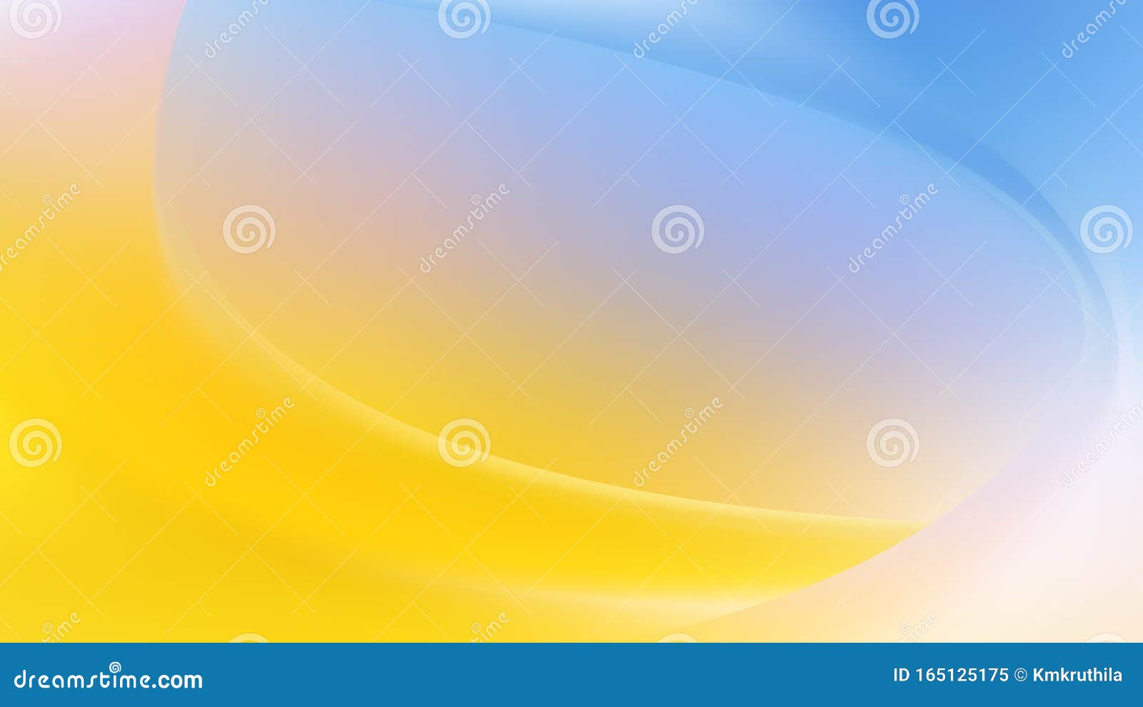 Blue Yellow and White Abstract Wave Background Vector Image Stock ...