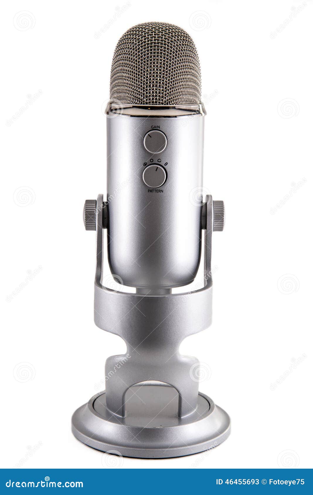 Blue Yeti Podcast Condenser Microphone Stock Image - Image of ...