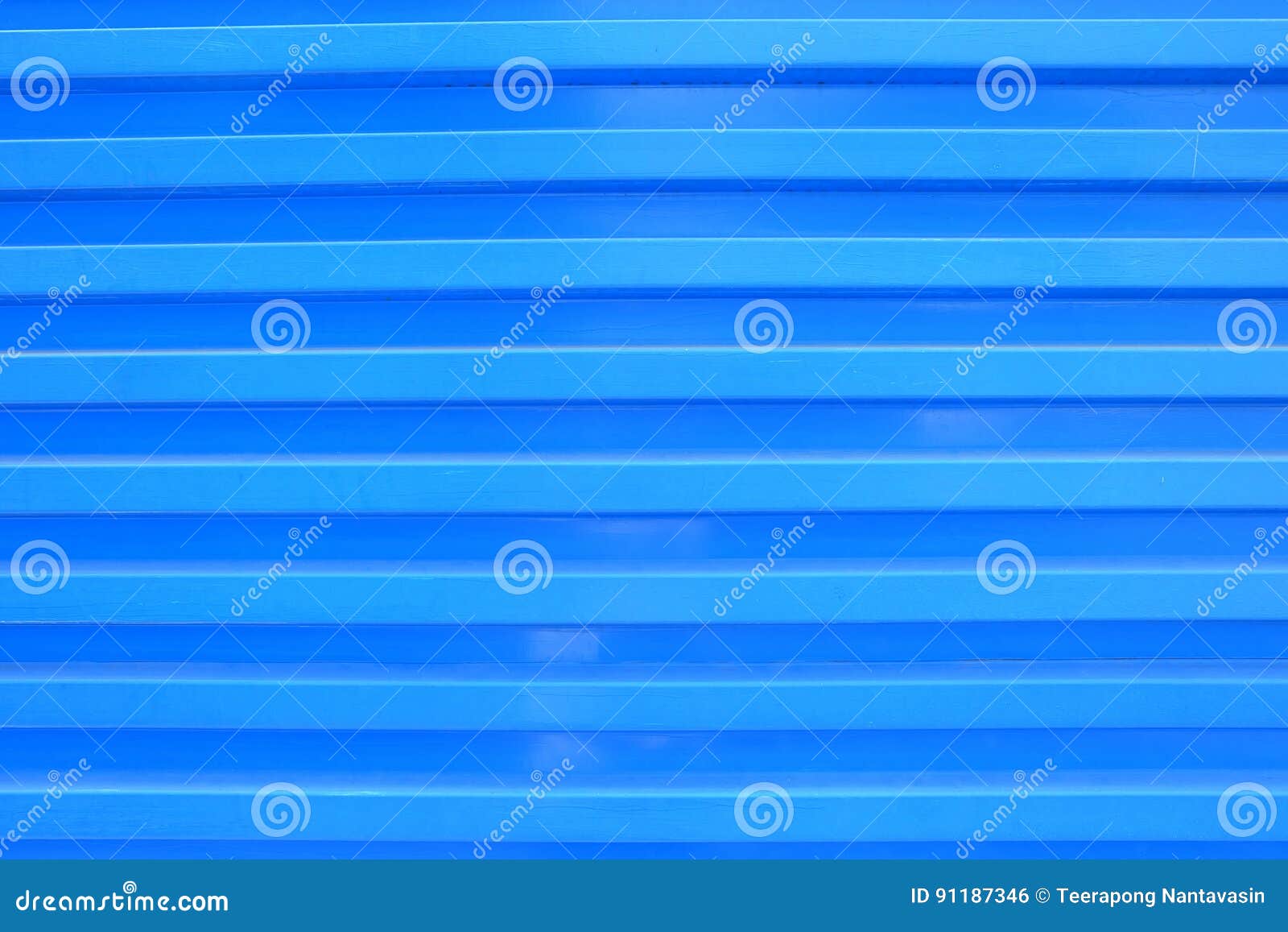 Blue Zinc Stripe Wall Background. Stock Photo - Image of city, door ...