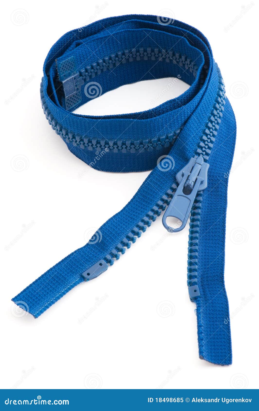 Blue zip macro stock image. Image of object, detail, accessibility ...