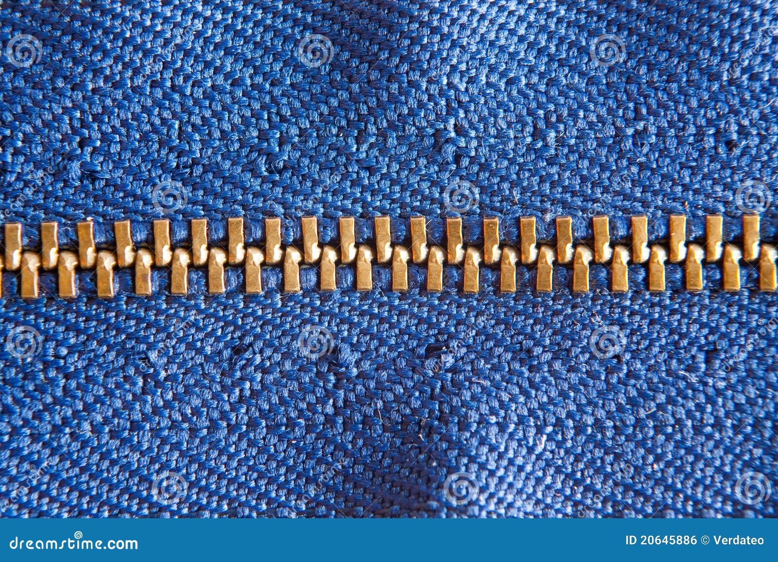 Blue zipper stock photo. Image of zipper, macro, blue - 20645886