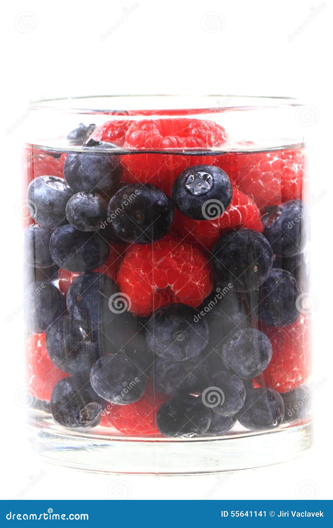 Blueberries ad raspberries stock image. Image of fruit - 55641141