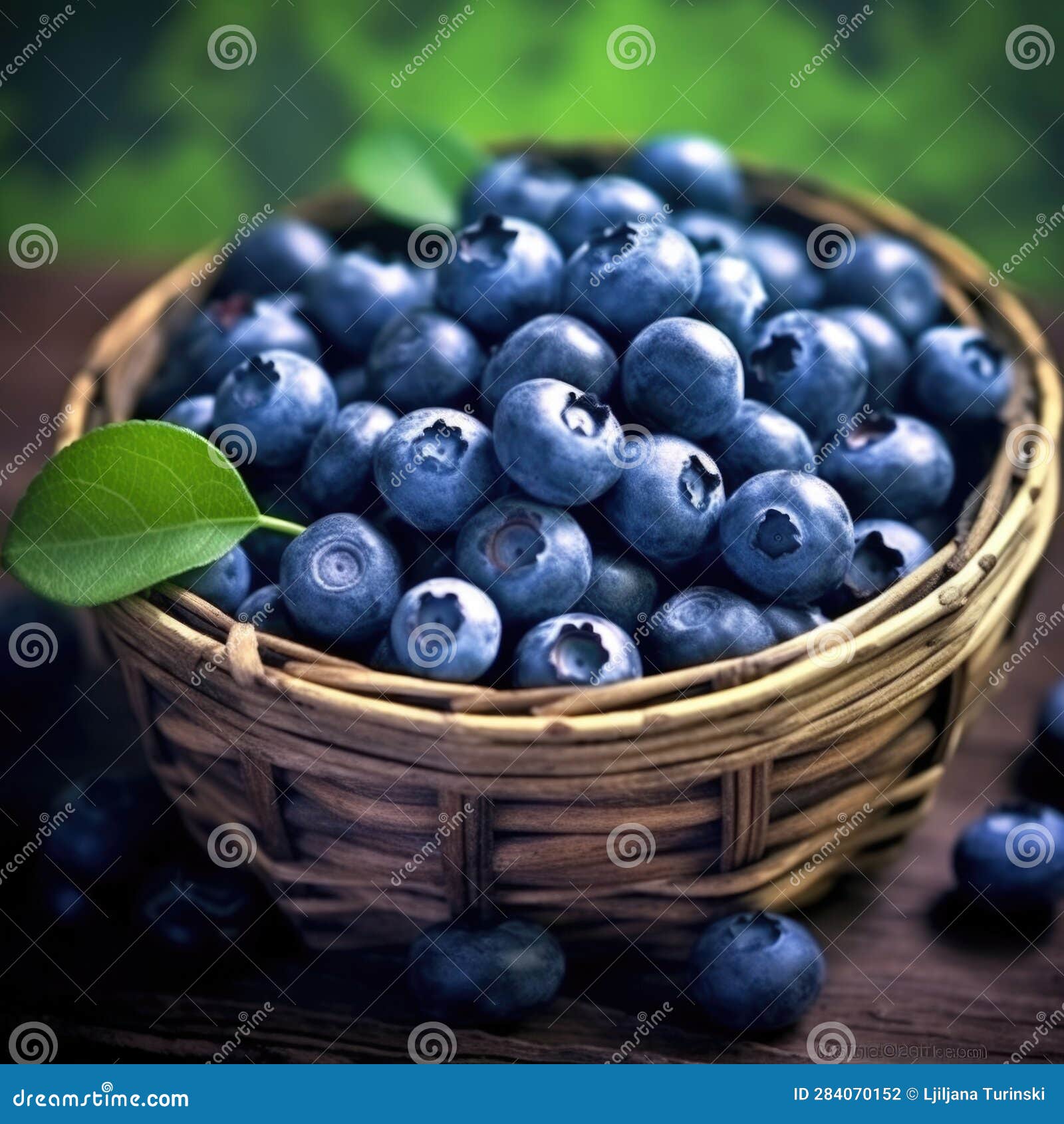 Fresh Blueberries Background Stock Illustration - Illustration of ...