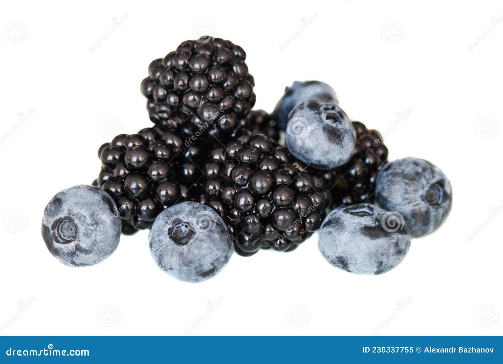 Blueberries and Blackberries Stock Image - Image of sweet, food: 230337755