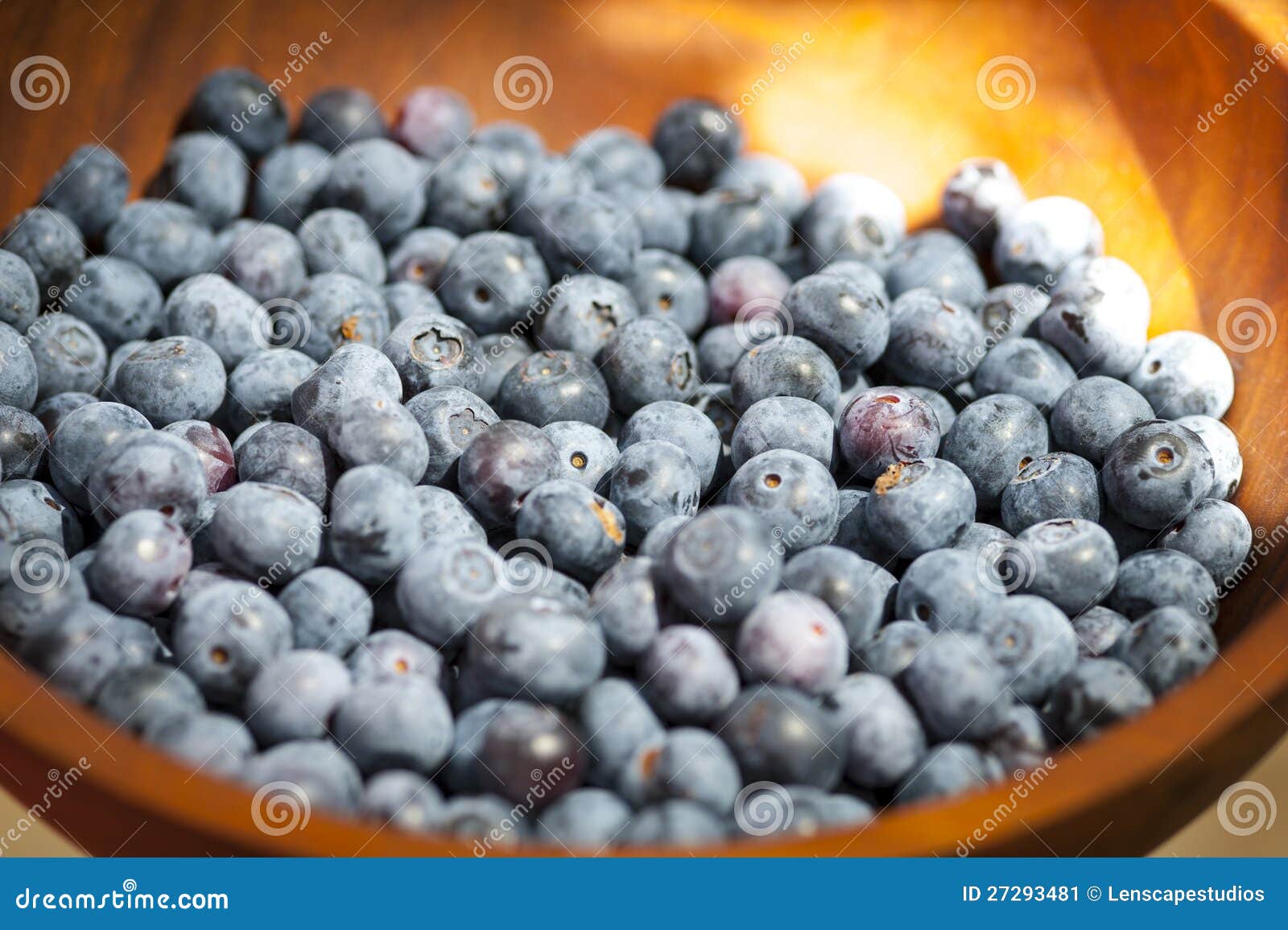 Blueberries in bowl stock image. Image of blueberry, handpicked - 27293481