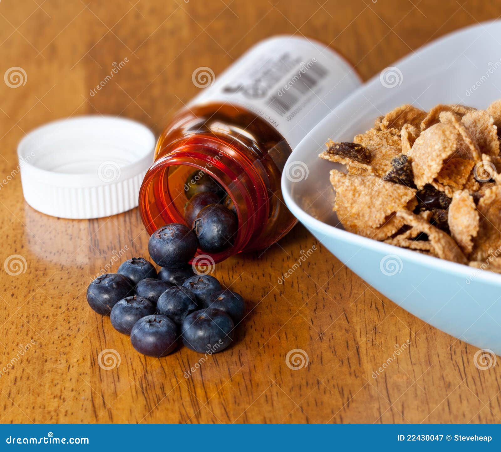 Blueberries in drug bottle stock image. Image of medication - 22430047