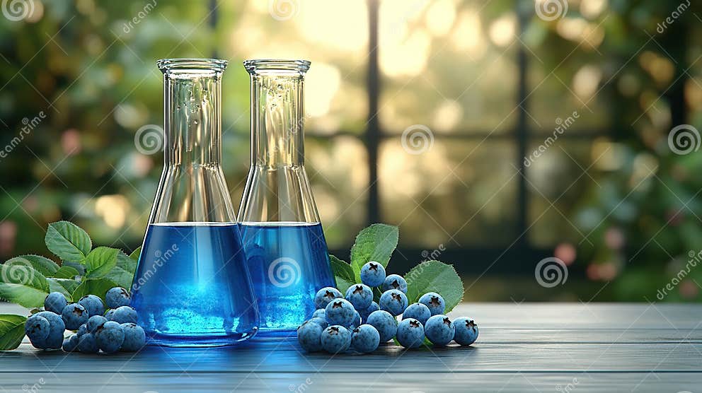 Blueberries, Extract, Lab, Research, Nature, Science, Study, Background ...