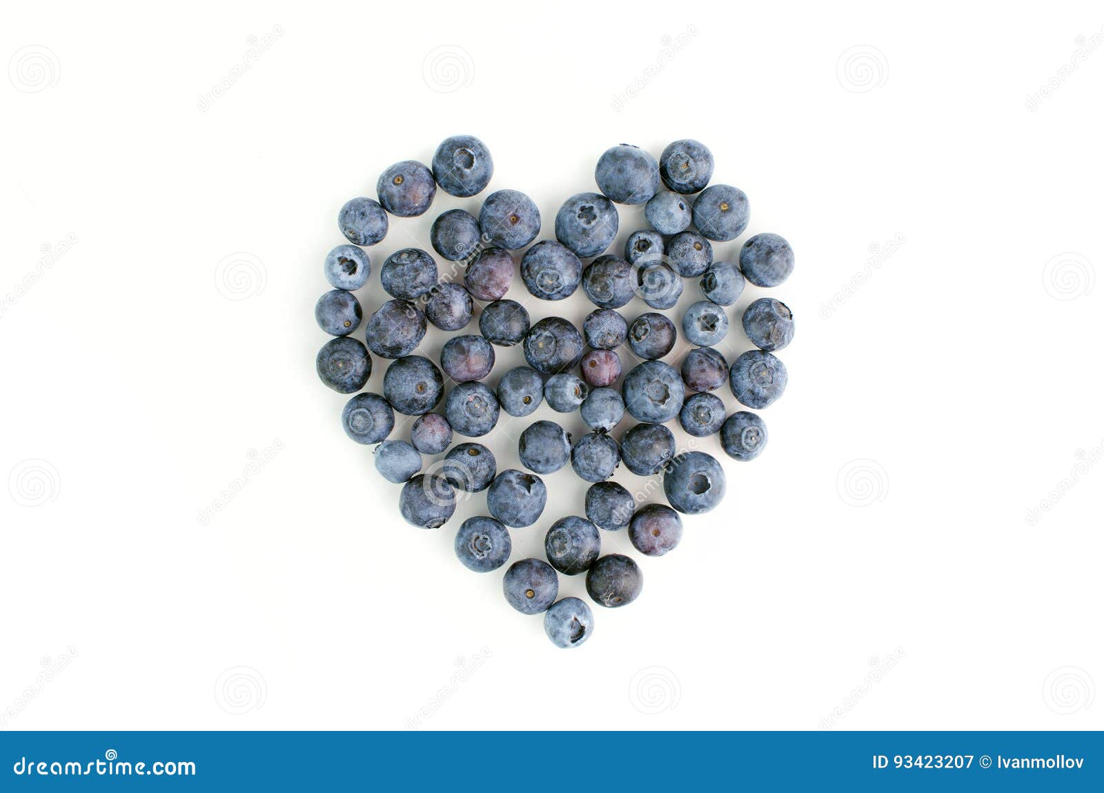 Blueberries in Heart Shape stock image. Image of blackberry - 93423207
