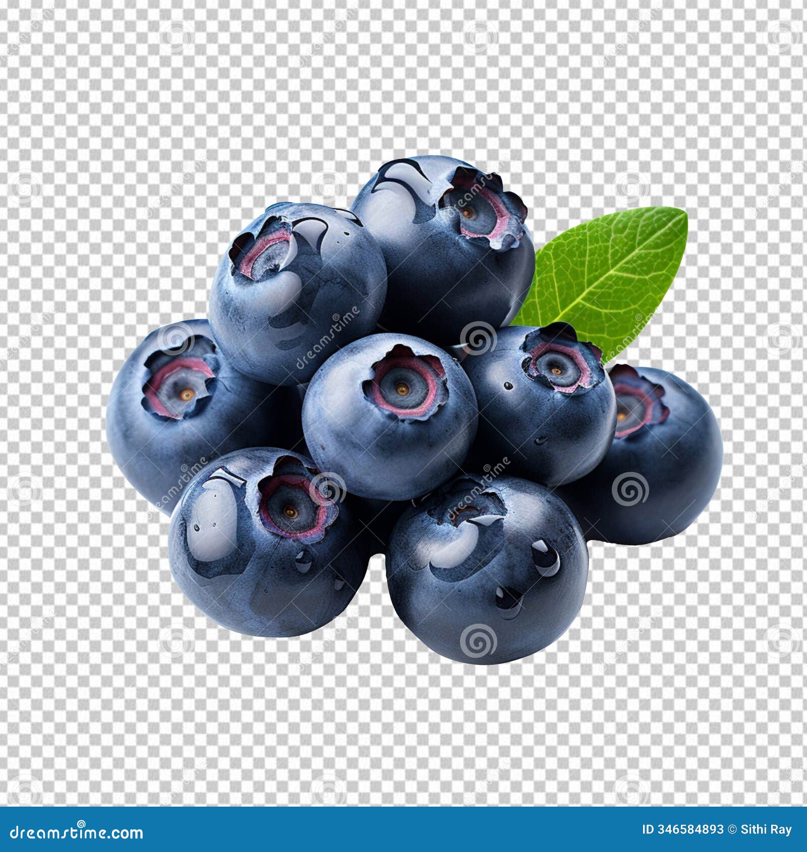 Blueberries Isolated On Transparent Background.Blueberry Photography ...