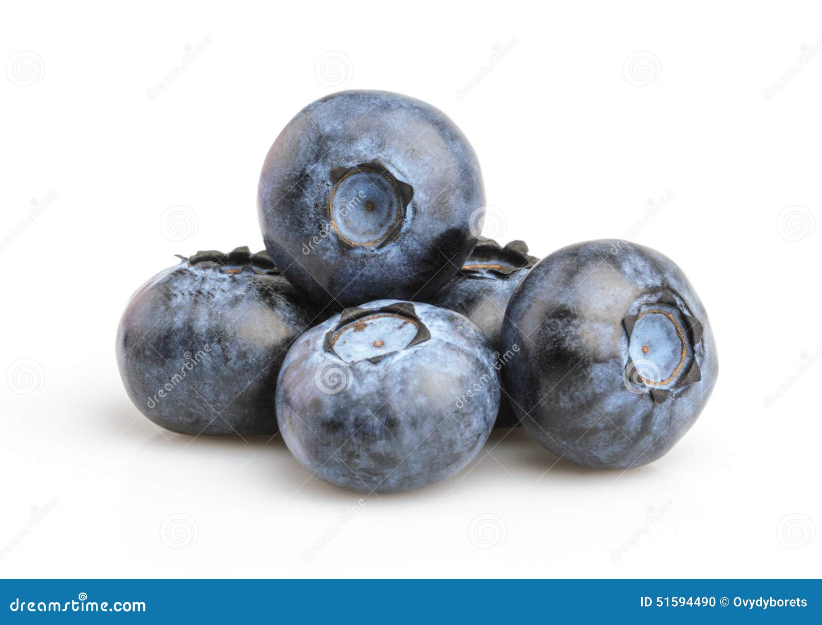 Blueberries Isolated on White Background Stock Photo - Image of berry ...