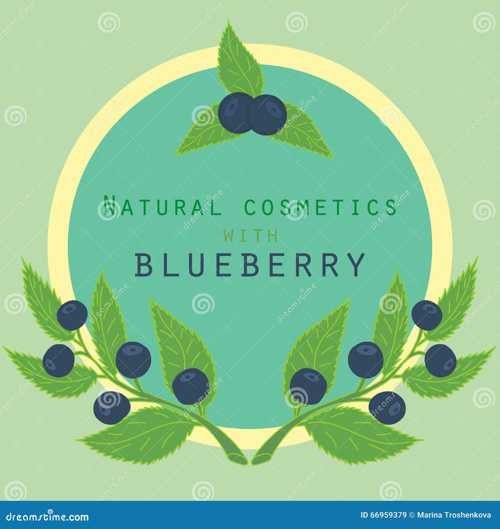 Blueberries label. stock vector. Illustration of vegetarian - 66959379