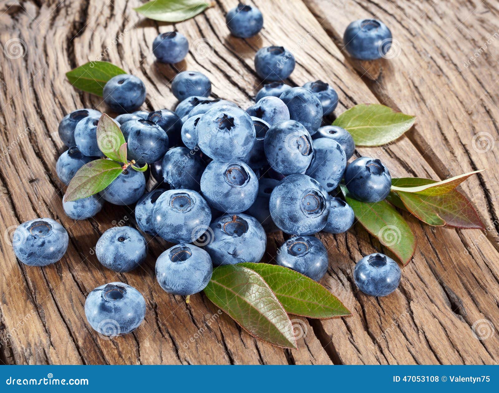 Blueberries over table. stock photo. Image of background - 47053108