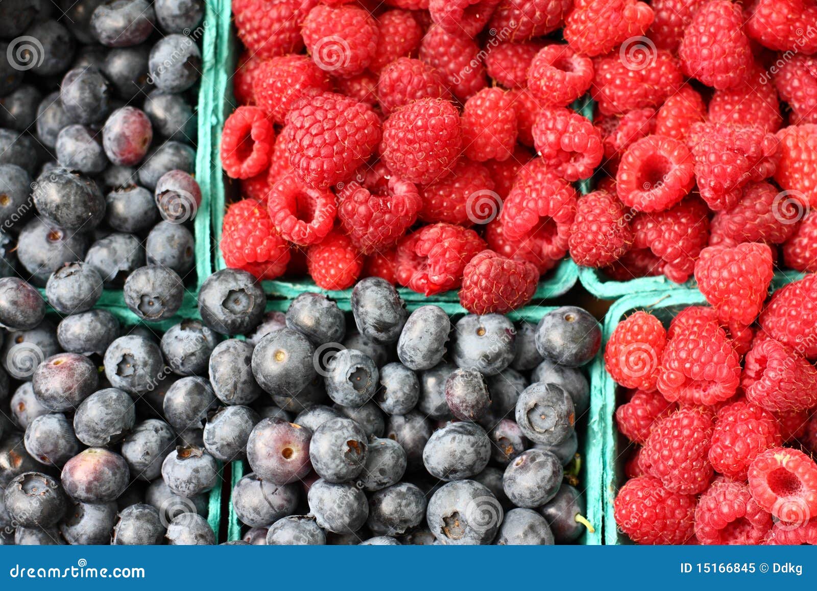 Blueberries and Raspberries Stock Image - Image of freshness, blueberry ...