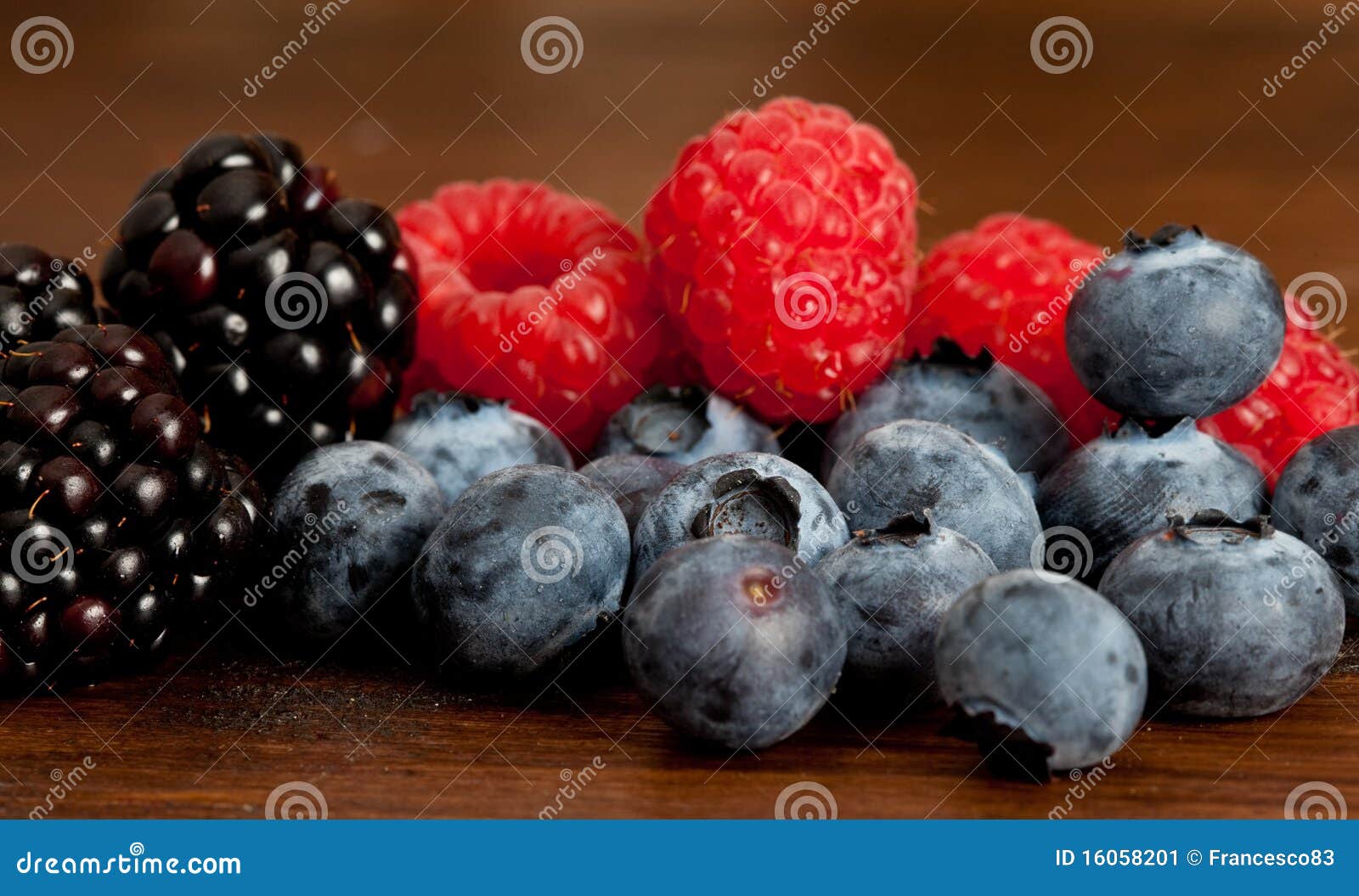 Blueberries and Raspberries Stock Image - Image of diet, fruit: 16058201