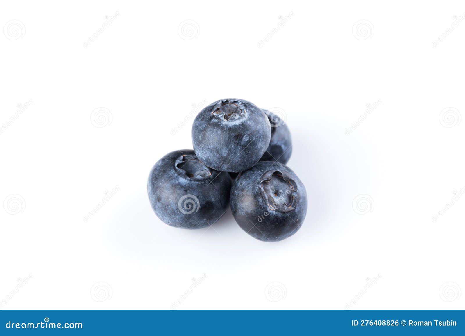 Blueberries on White Background Stock Photo - Image of huckleberry ...