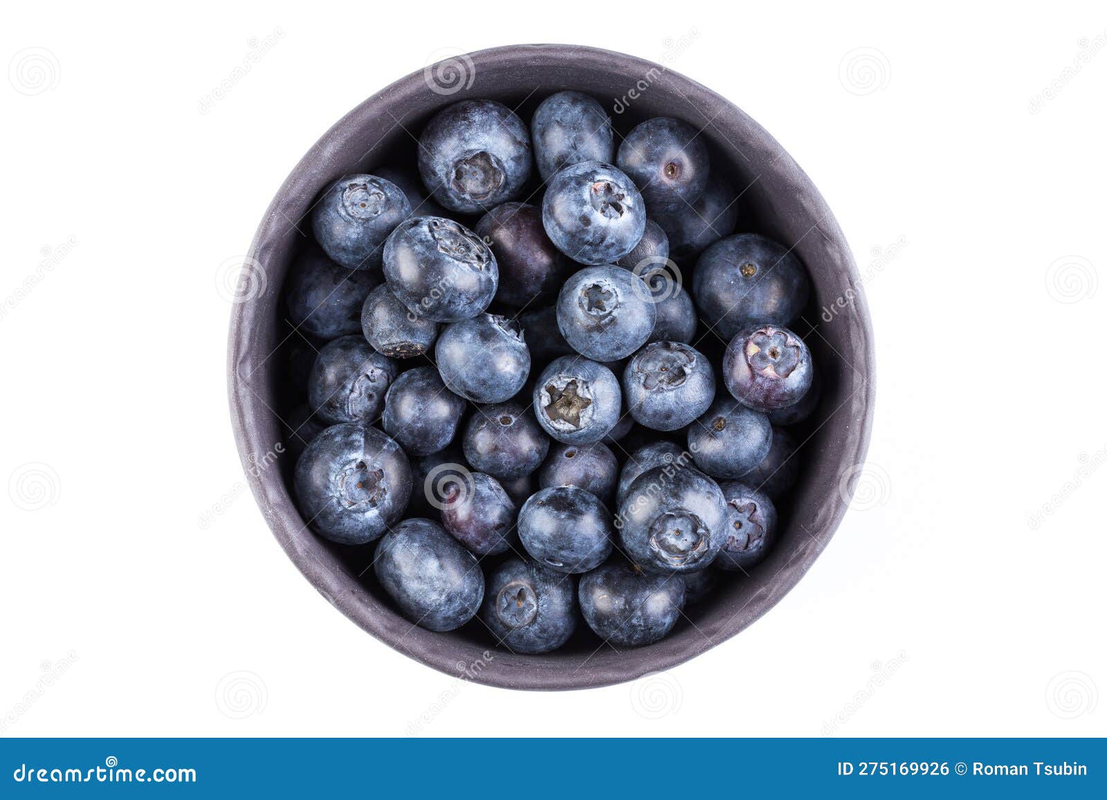 Blueberries on White Background Stock Photo - Image of fruit, juicy ...