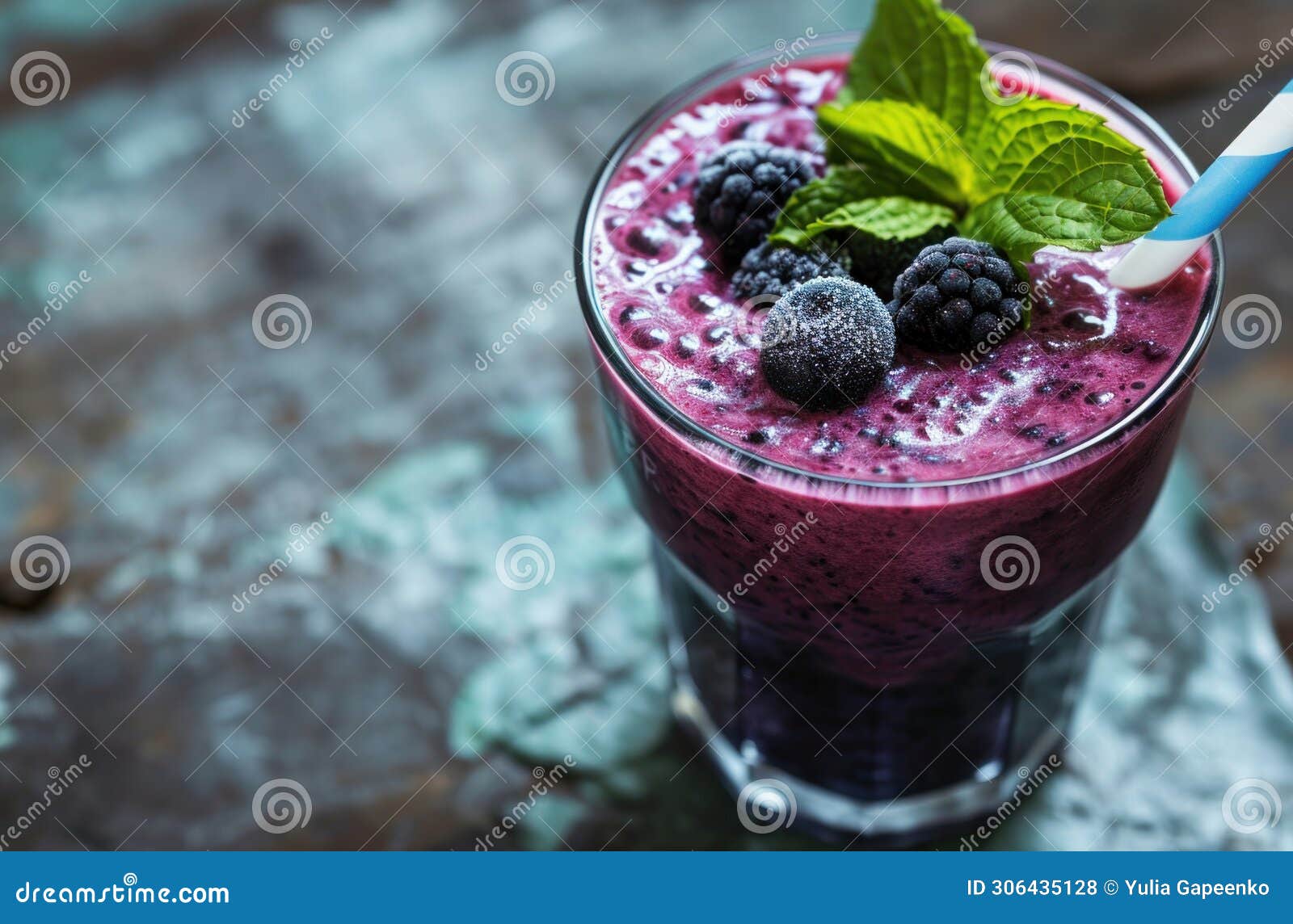 Blueberry and Beet Juice Smoothie Stock Photo - Image of fresh ...