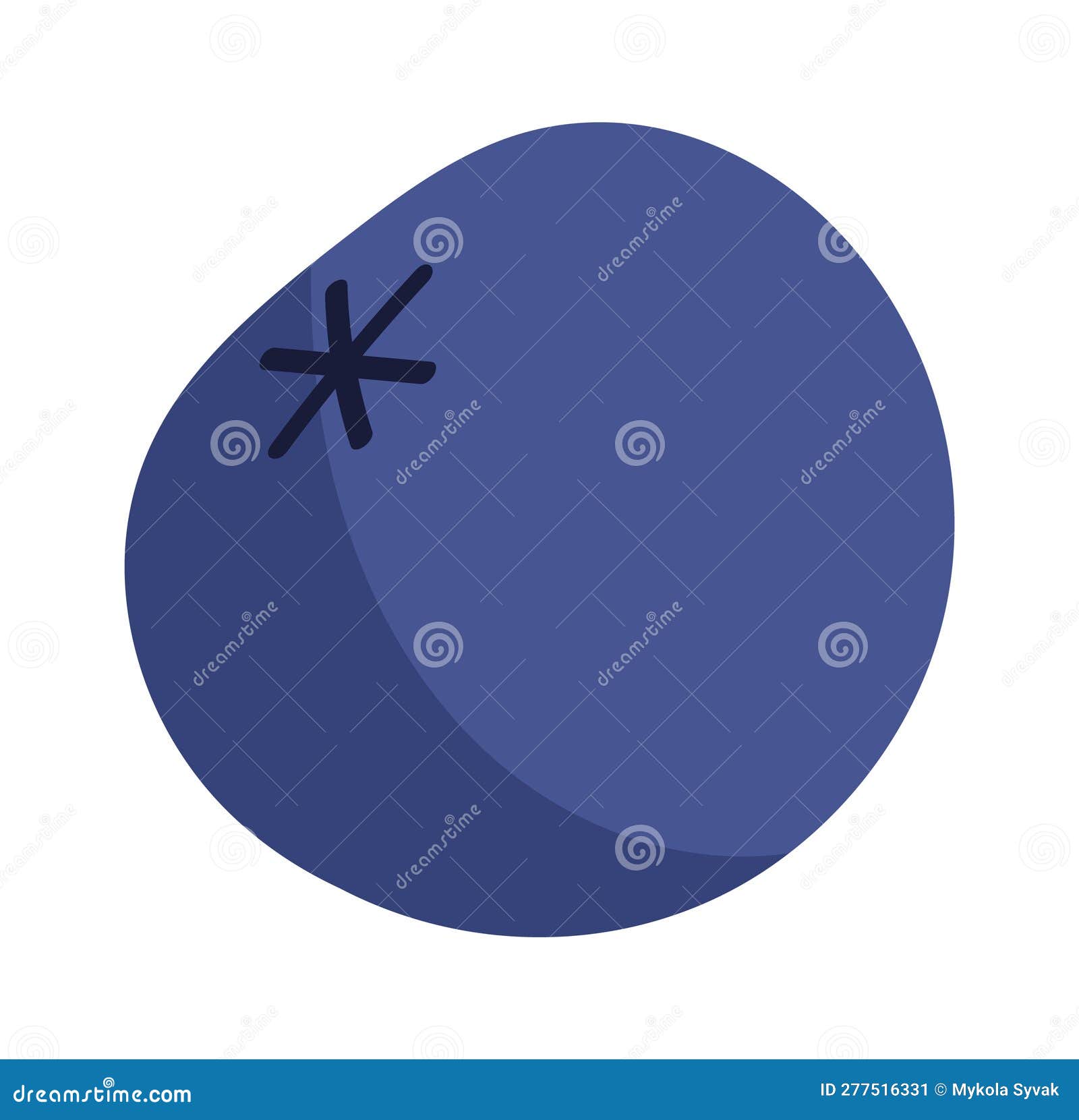 Blueberry Berry Icon stock vector. Illustration of organic - 277516331