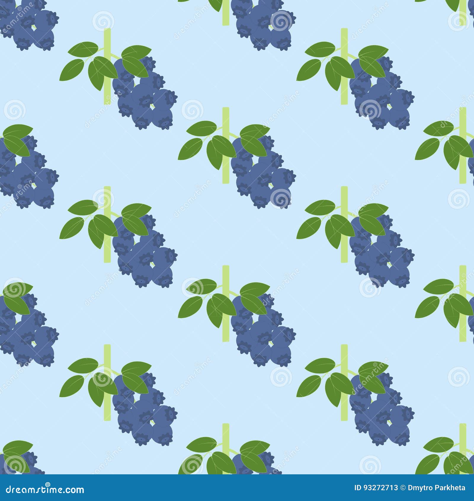 Blueberry Berry pattern stock vector. Illustration of element - 93272713