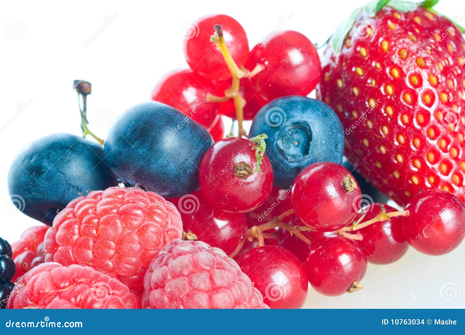 Blackberry Raspberry Strawberry Blueberry Fruit Mix Royalty-Free Stock ...