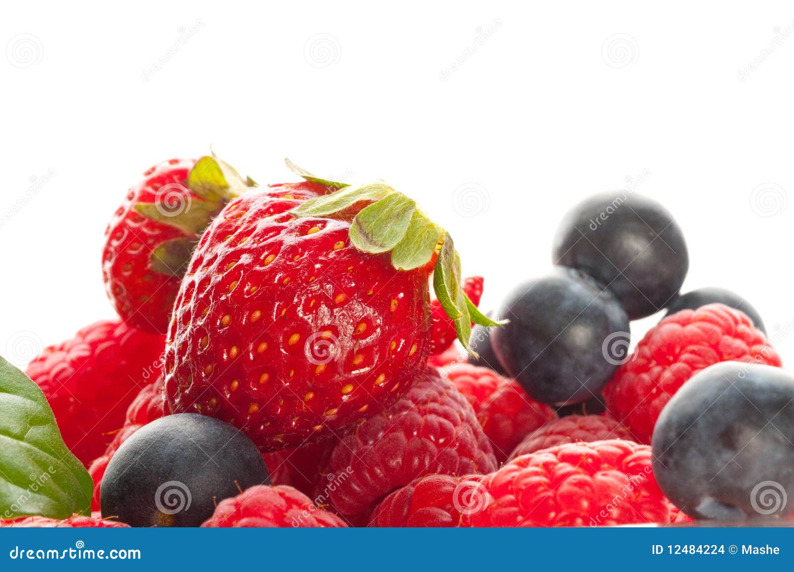 Blueberry, Blackberry, Raspberry. Stock Photo - Image of isolation ...