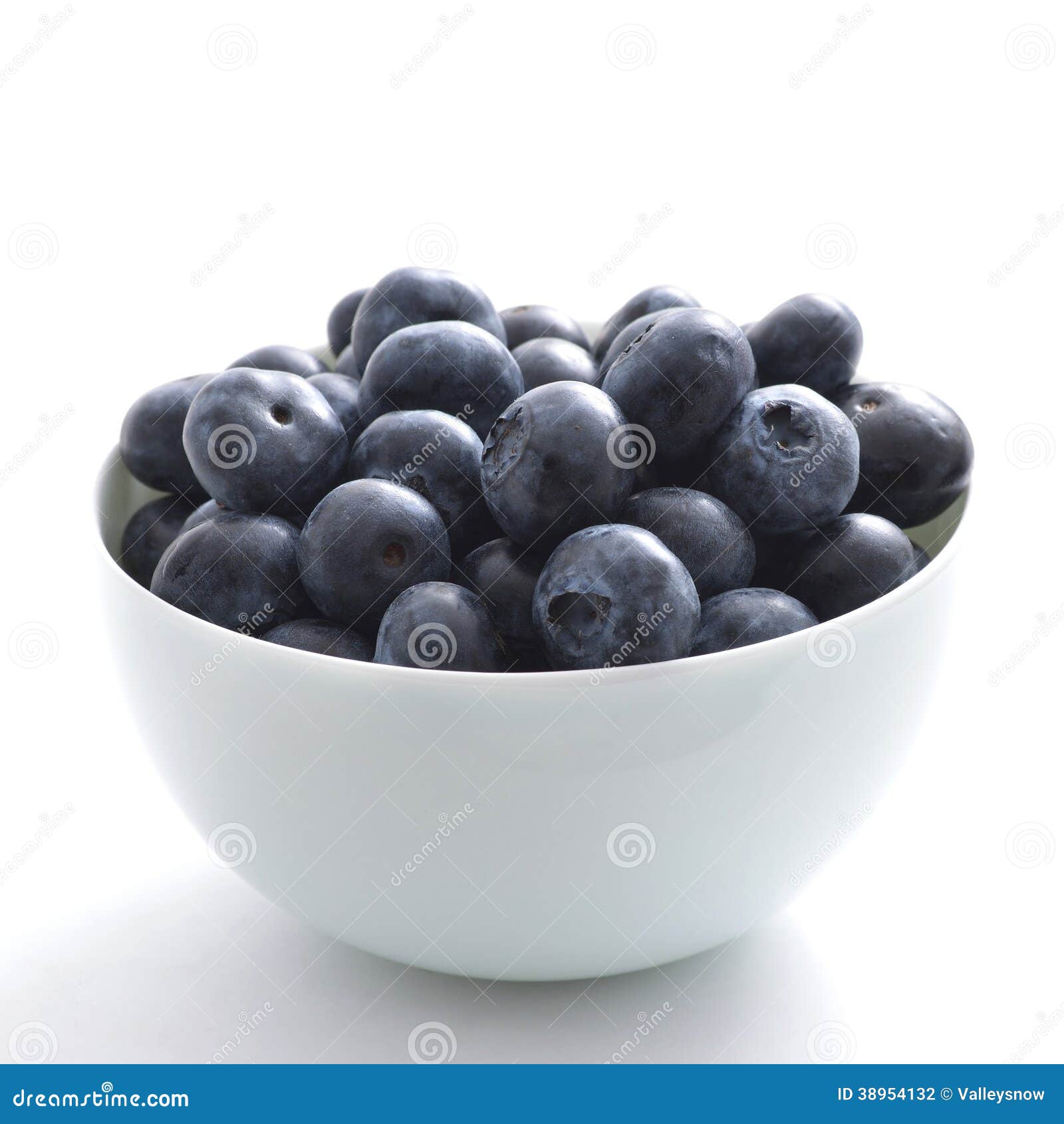 Blueberry in the bowl stock photo. Image of china, food - 38954132