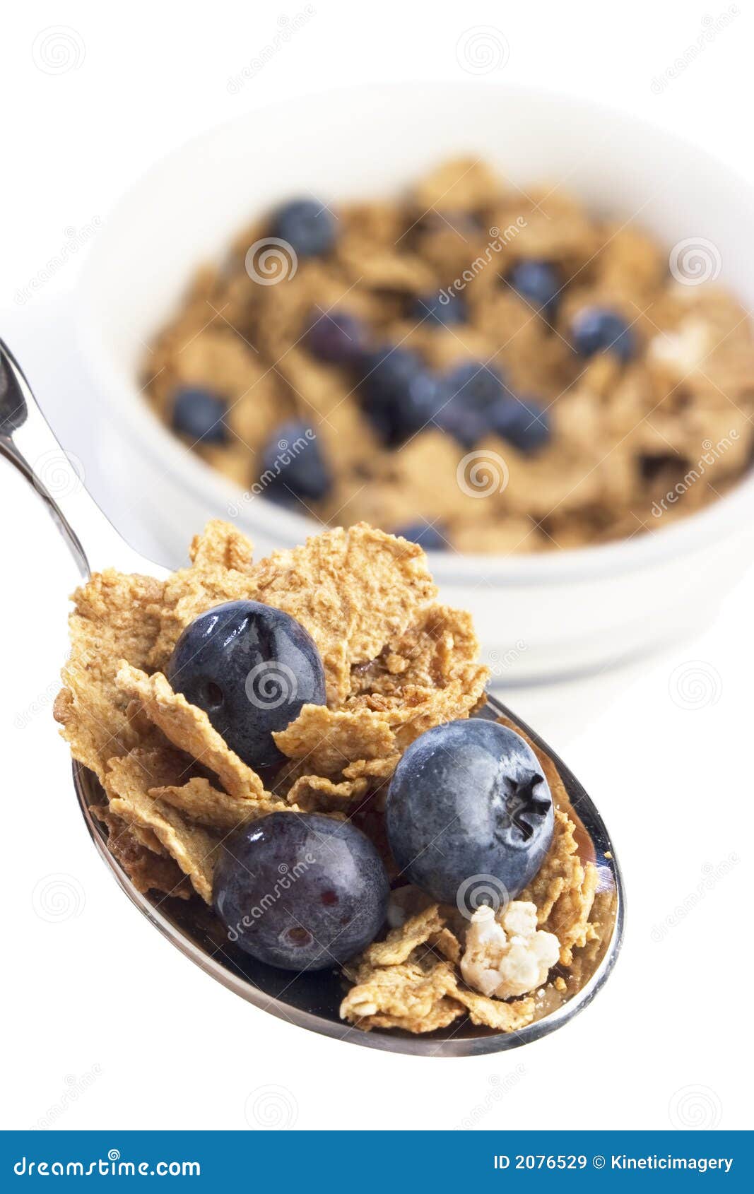Blueberry breakfast cereal stock image. Image of foodstuff - 2076529