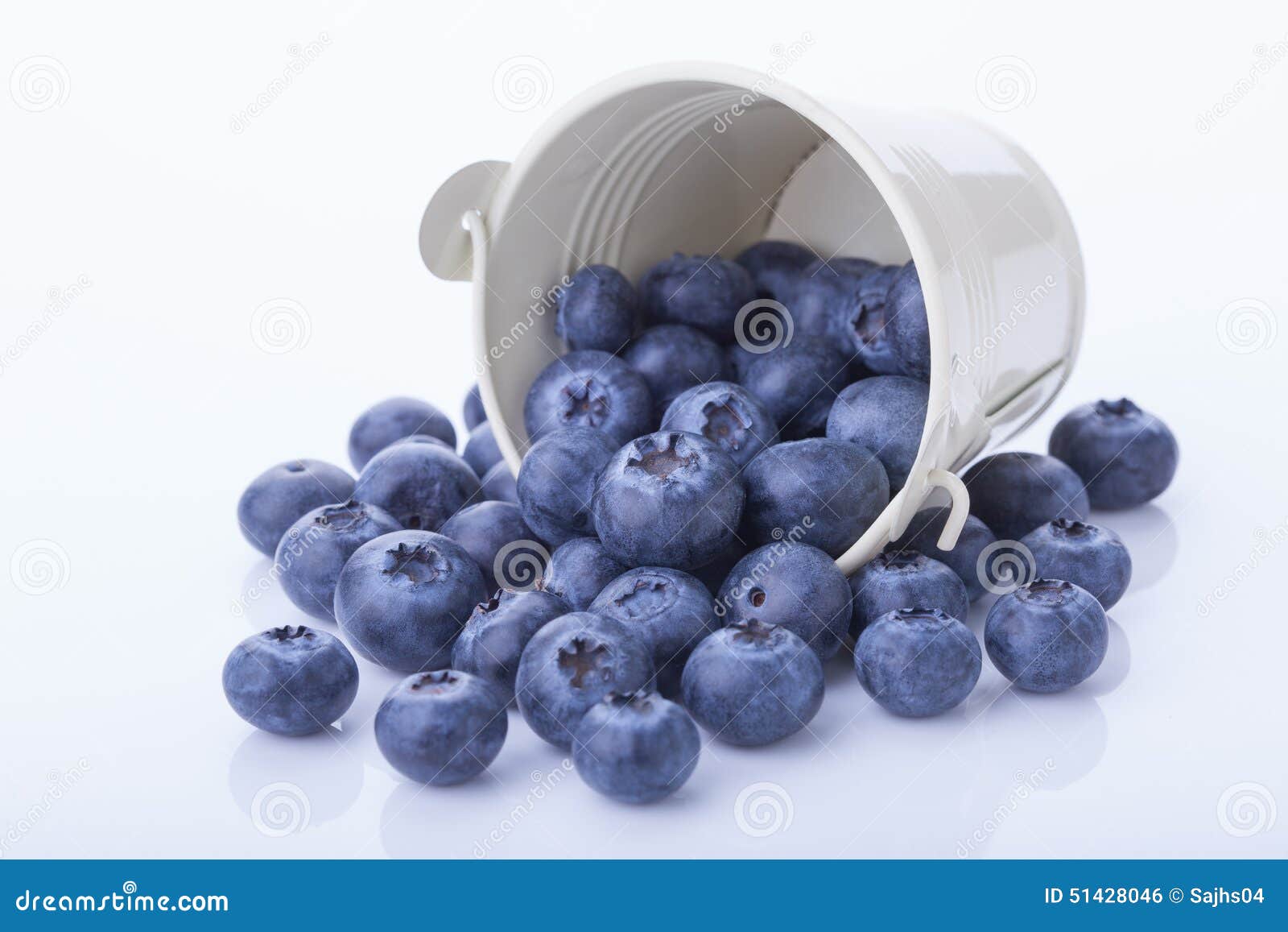 Blueberry in a bucket stock photo. Image of closeup, juice - 51428046