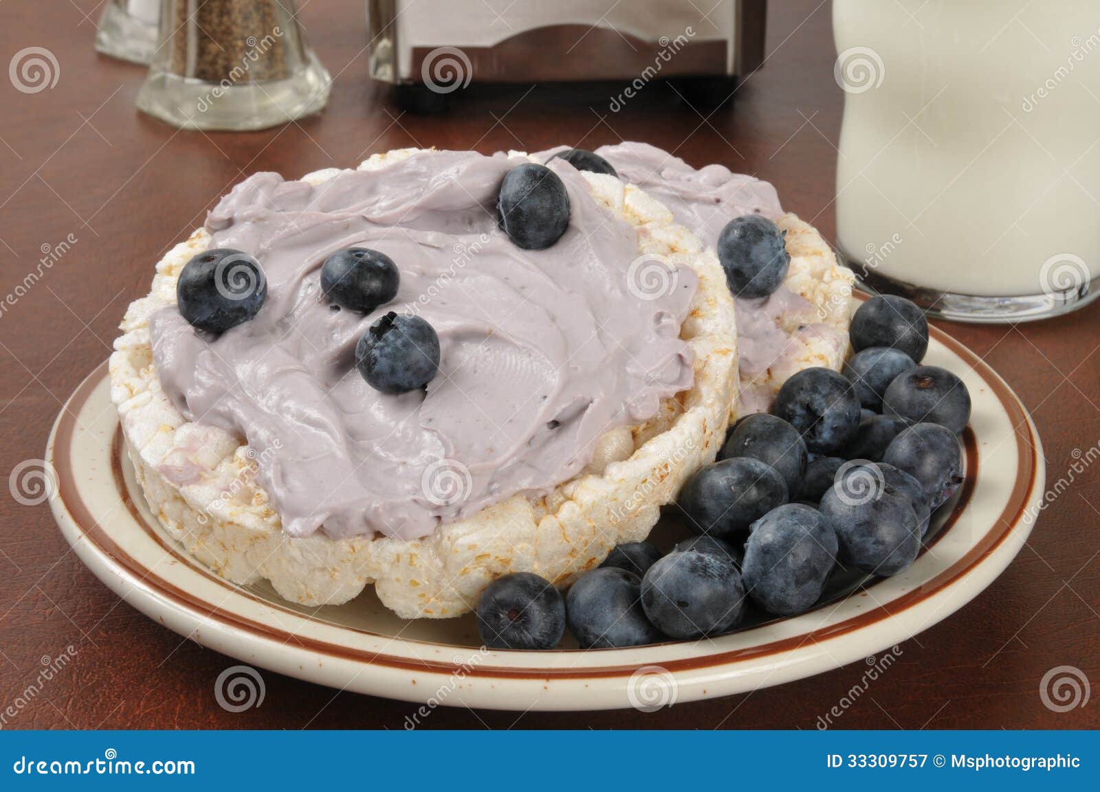 Blueberry Cream Cheese Rice Cakes Stock Photos - Free & Royalty-Free ...