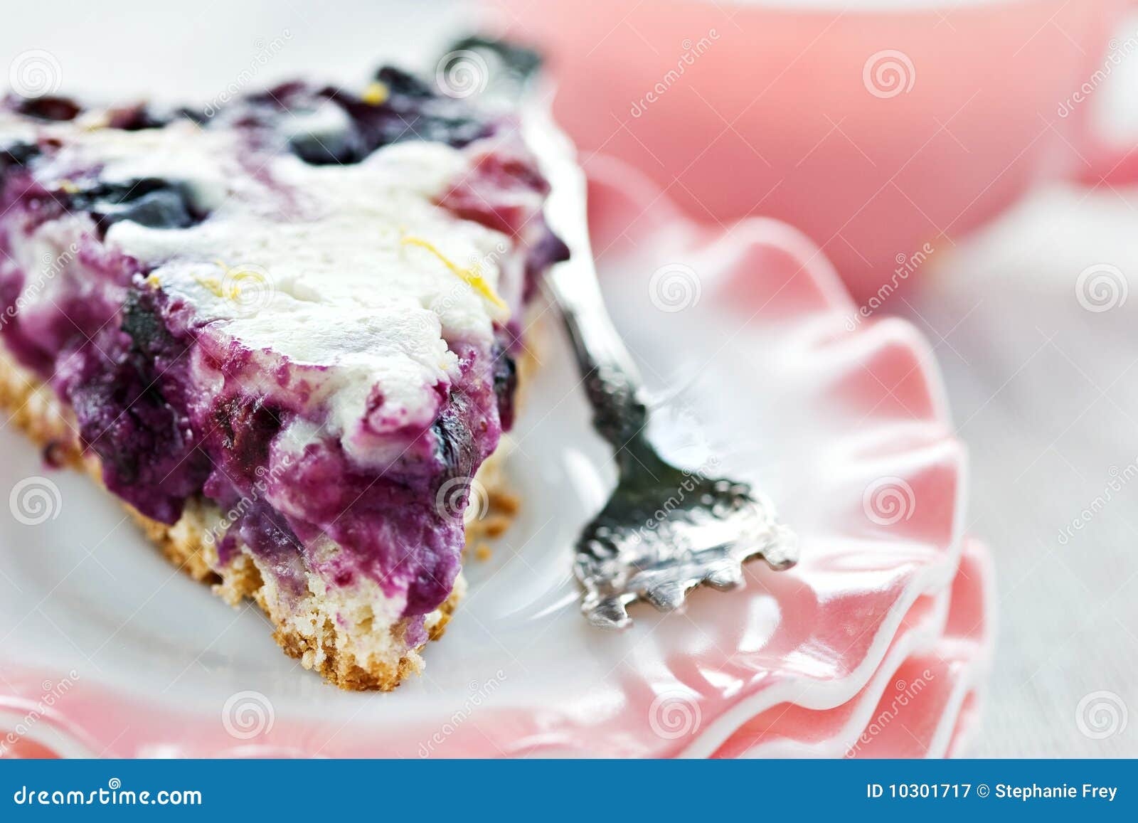 Blueberry Flan stock image. Image of close, gourmet, piece - 10301717