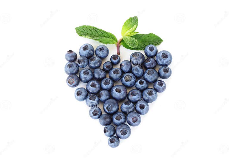 Blueberry heart stock image. Image of shape, heart, natural - 12481597
