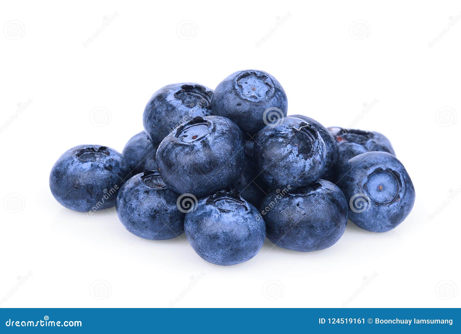 Blueberry Isolated on White Stock Image - Image of berry, delicious ...