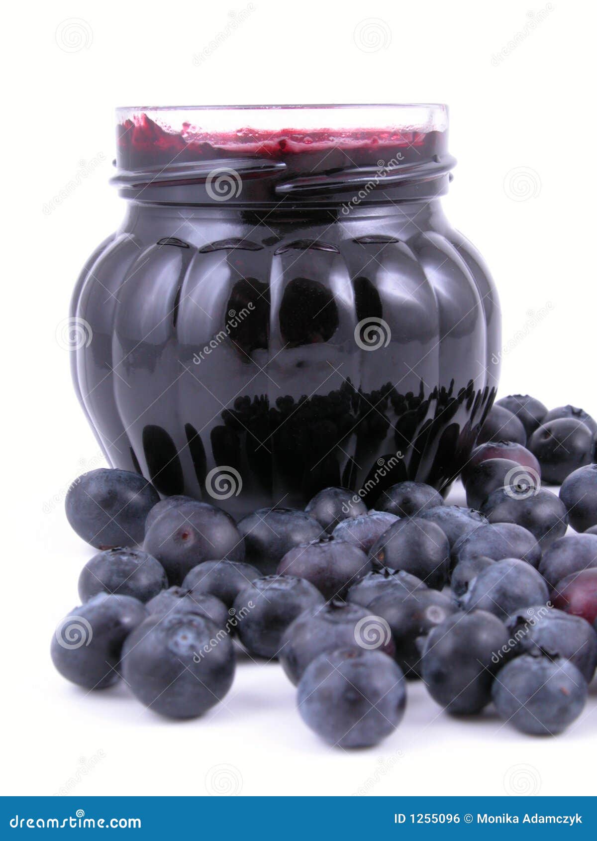 Blueberry jam stock photo. Image of food, preserve, component - 1255096