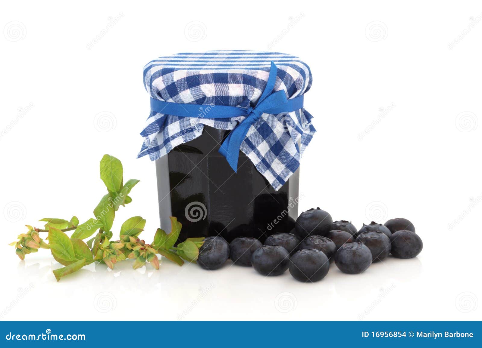 Blueberry Jam stock photo. Image of isolated, jelly, blueberries - 16956854
