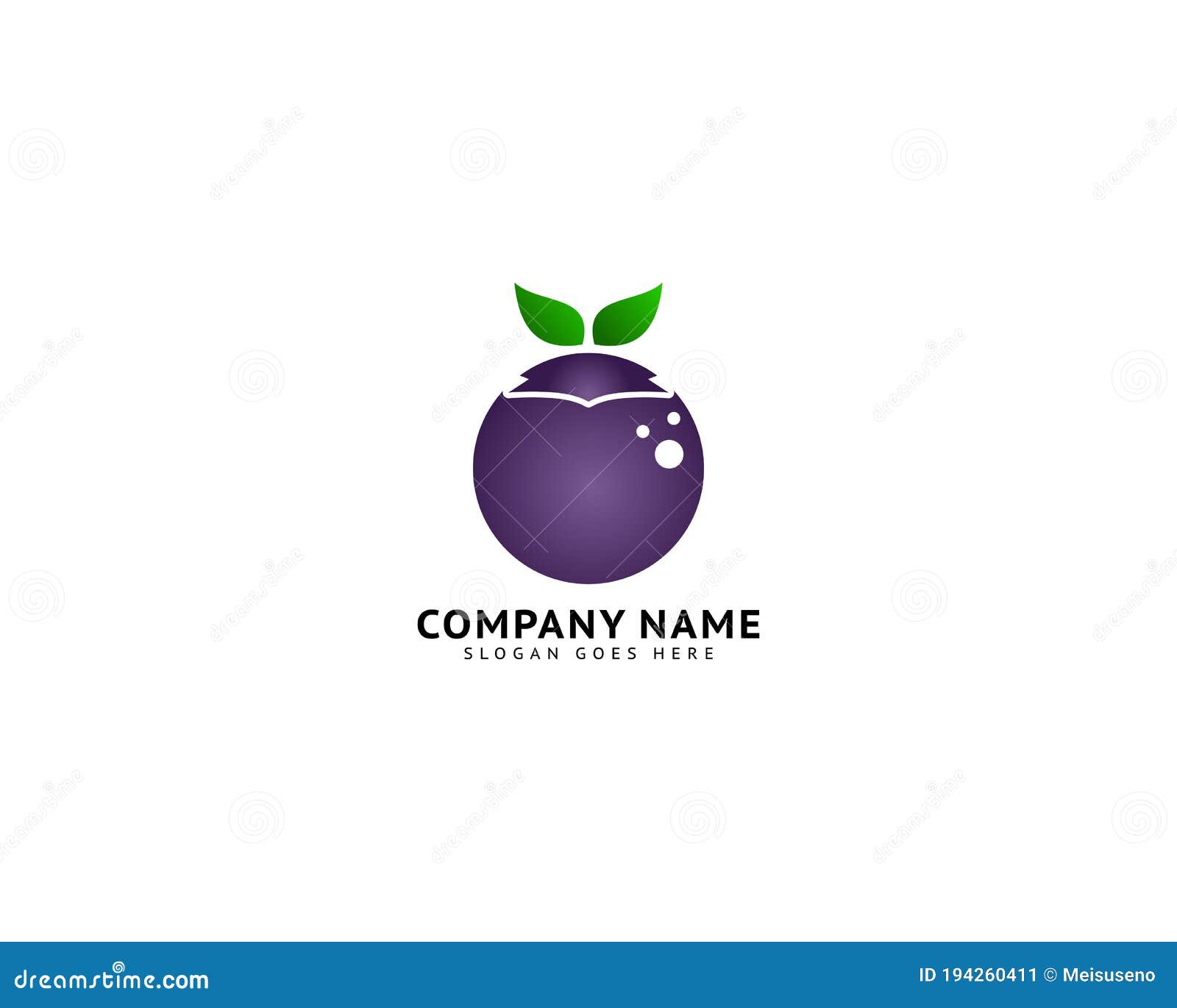 Blueberry Logo Vector Template Icon Illustration Design Stock Vector ...