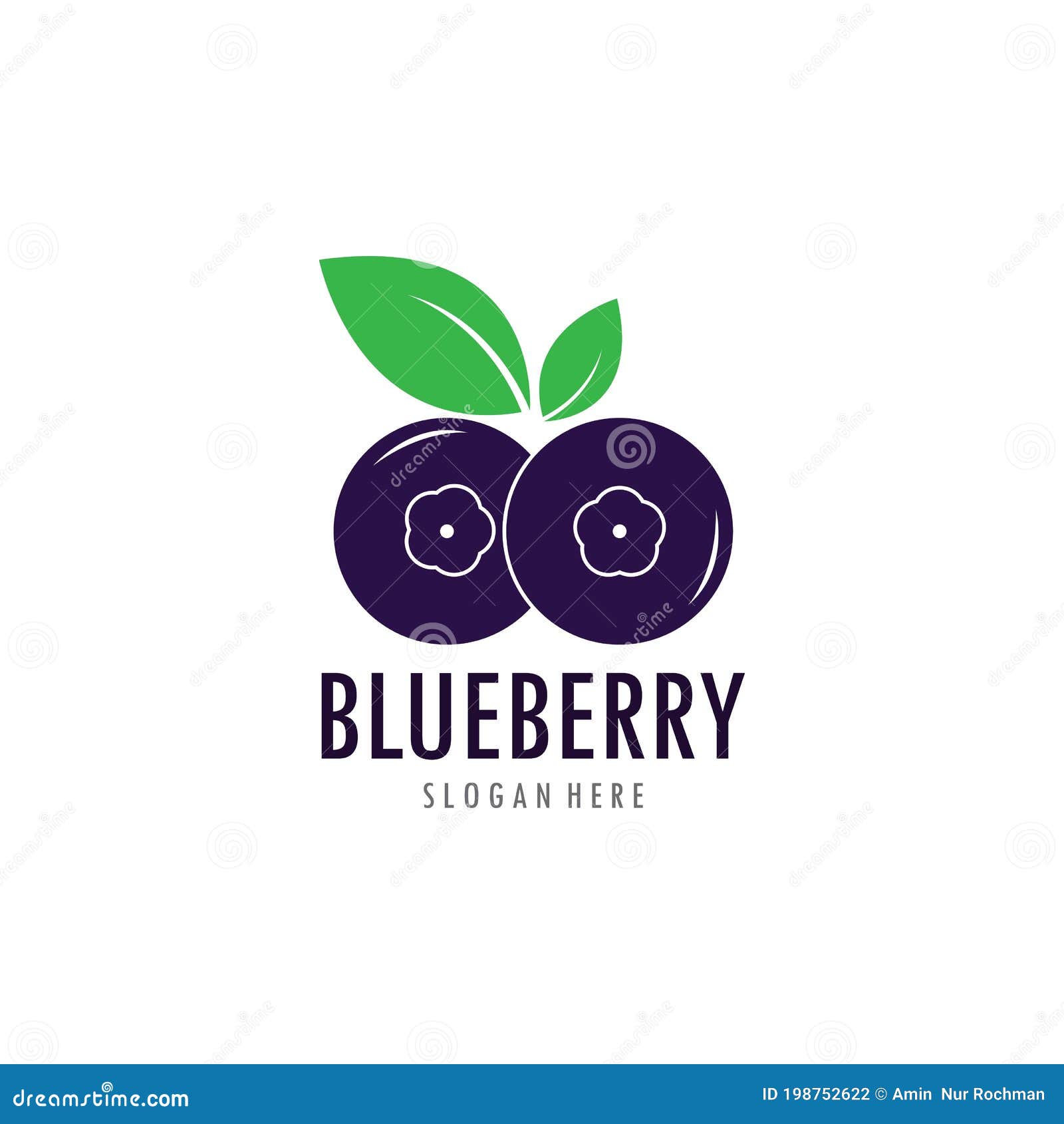 Blueberry Logo Vector Template Stock Vector - Illustration of symbol ...