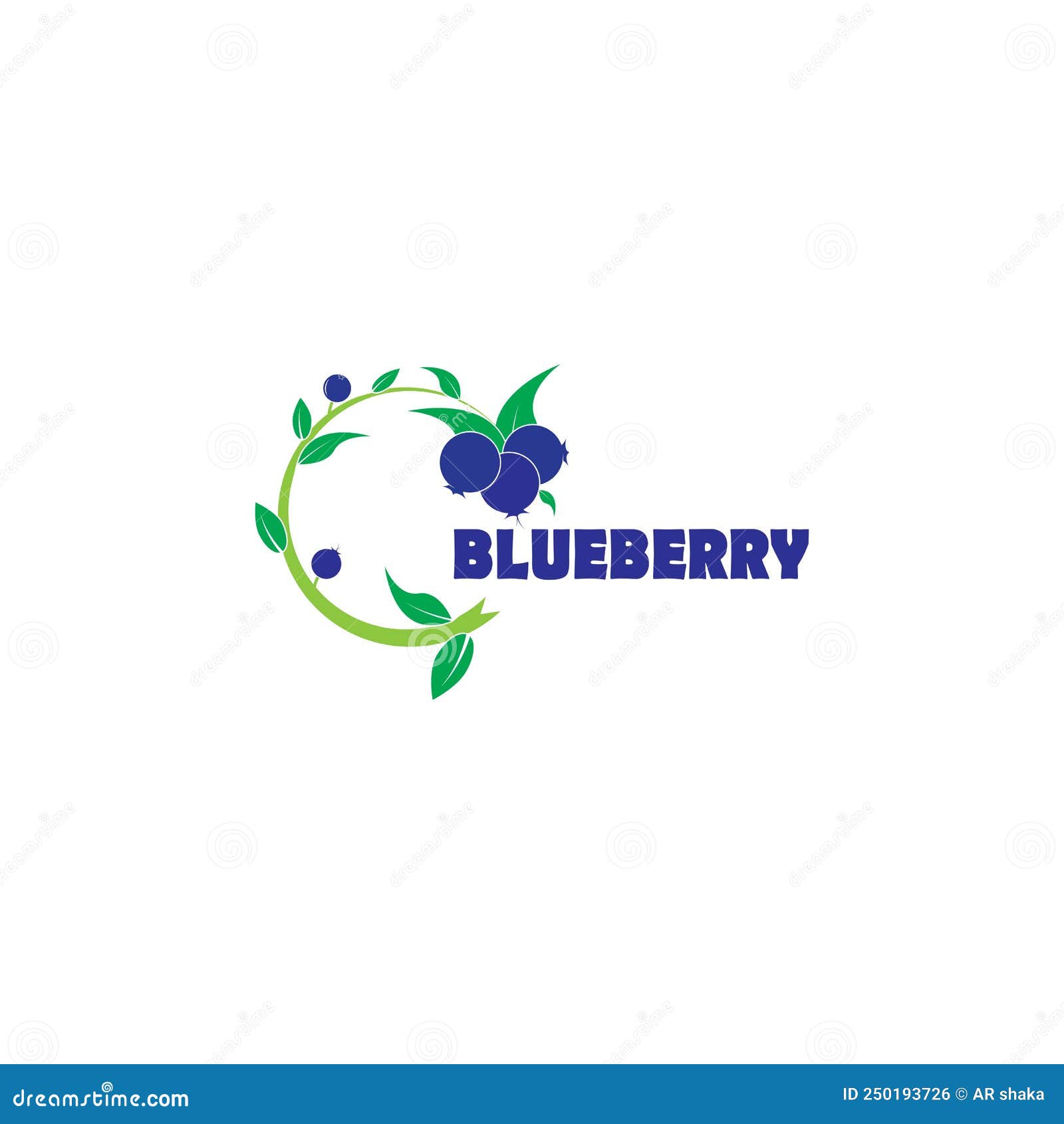 Blueberry Logo Vector Template Icon Stock Vector - Illustration of ...