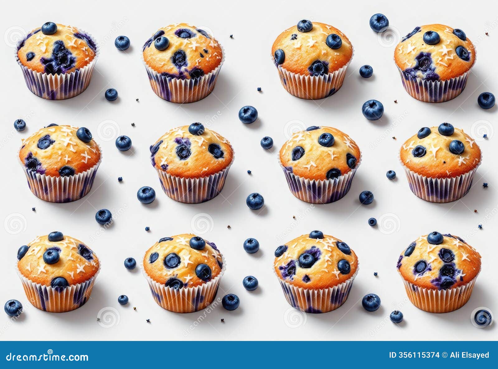Blueberry Muffin Muffins on Transparent Background Isolated. Many ...