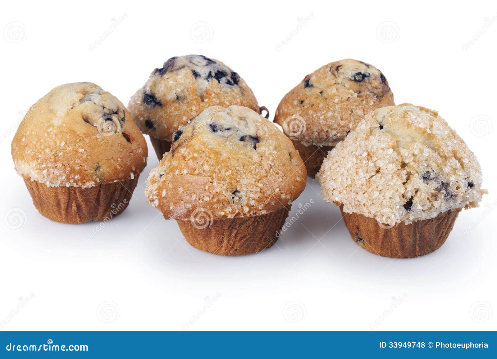 Blueberry Muffins stock photo. Image of summer, delicious - 33949748
