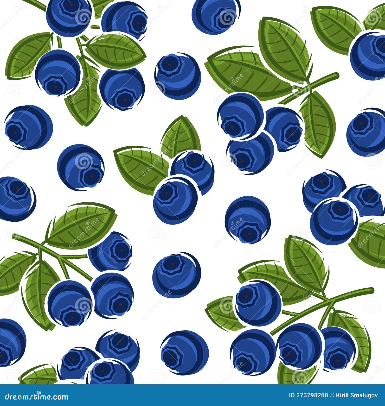 Blueberry Pattern Background Set. Collection Icon Blueberry Stock ...
