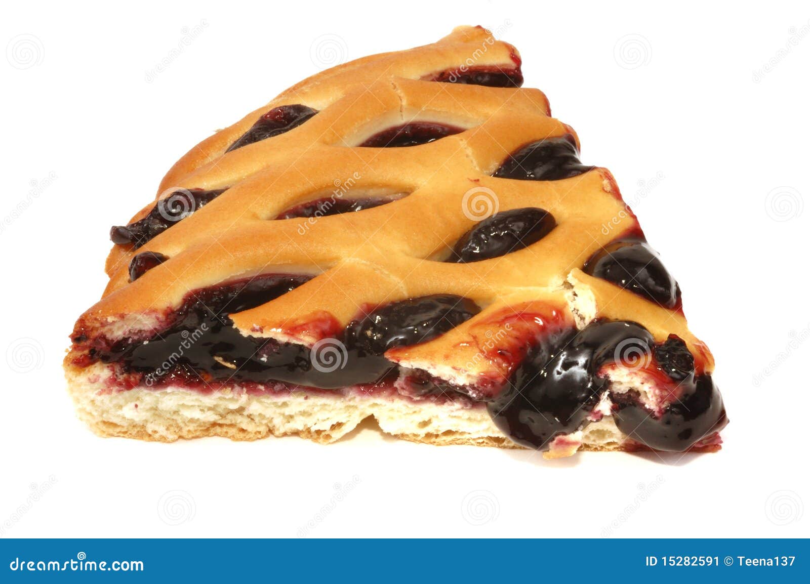 BLUEBERRY PIE SLICE stock image. Image of dinner, restaurant - 15282591