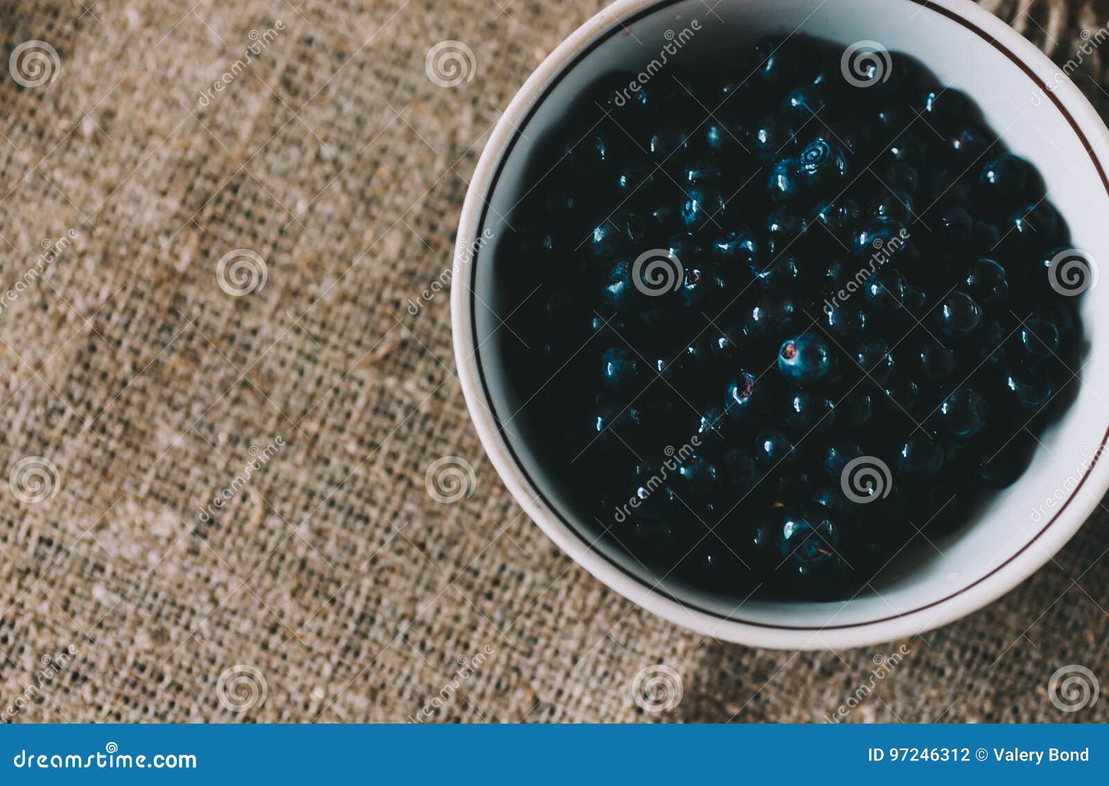 Blueberry in Plate stock photo. Image of blueberry, delicious - 97246312