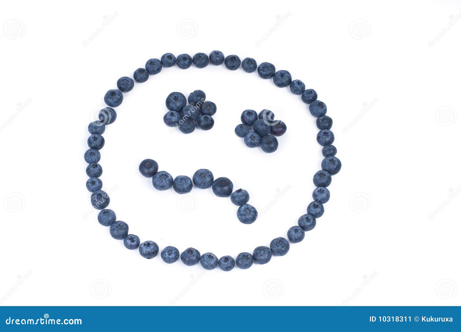 Blueberry Sad Smile stock image. Image of round, gourmet - 10318311