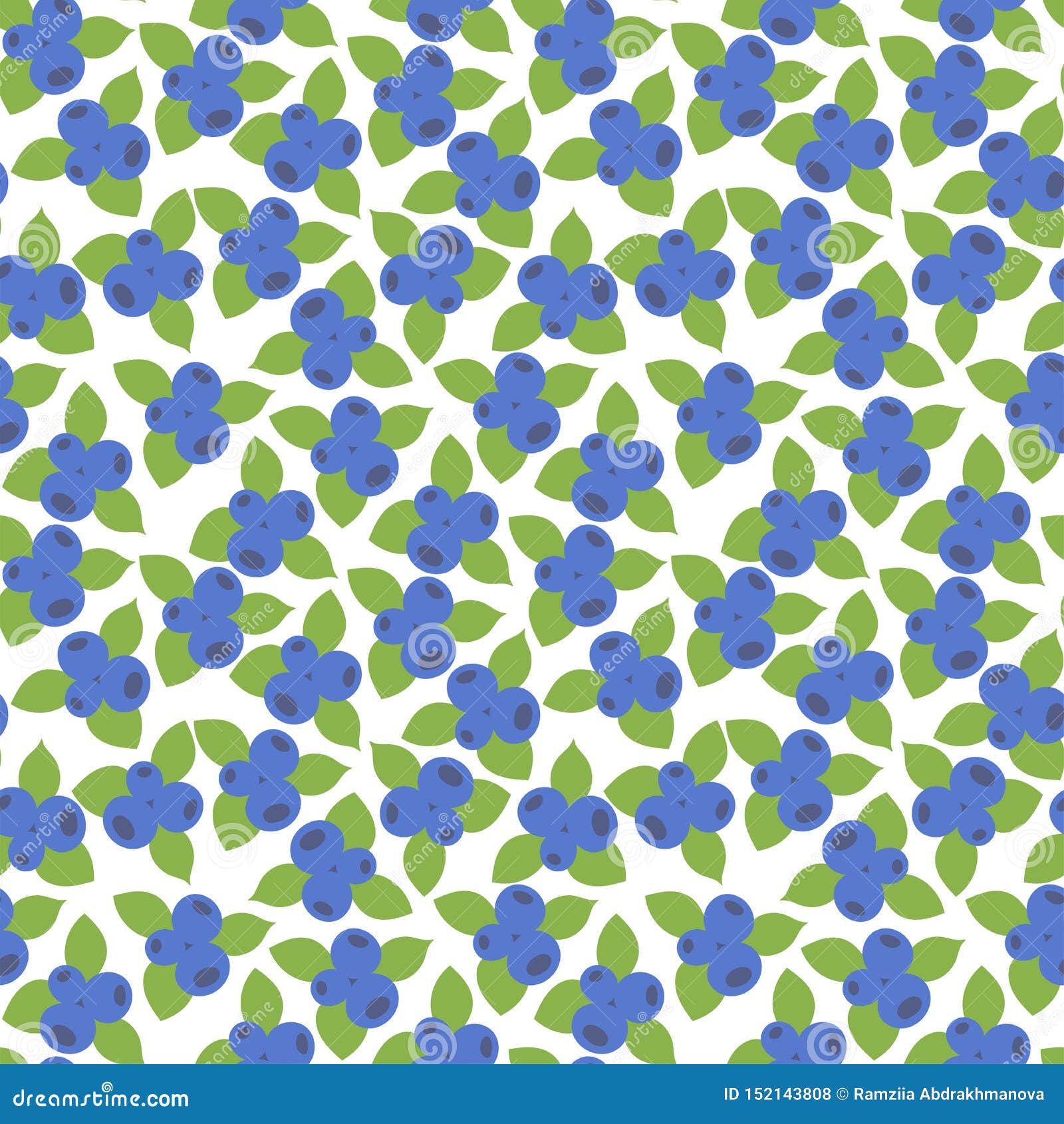 Blueberry Seamless Pattern. Vector Berries. Kid`s Fashion Print. Design ...