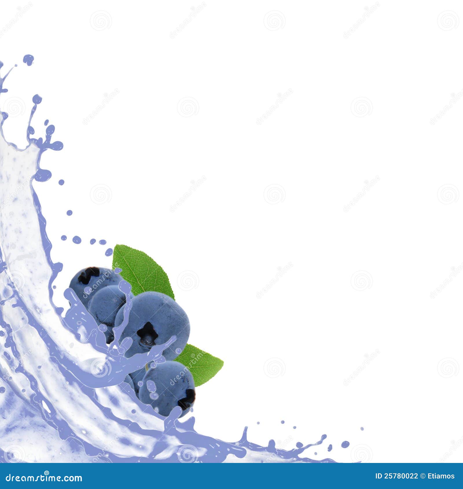 Blueberry splash stock photo. Image of ingredient, fruit - 25780022